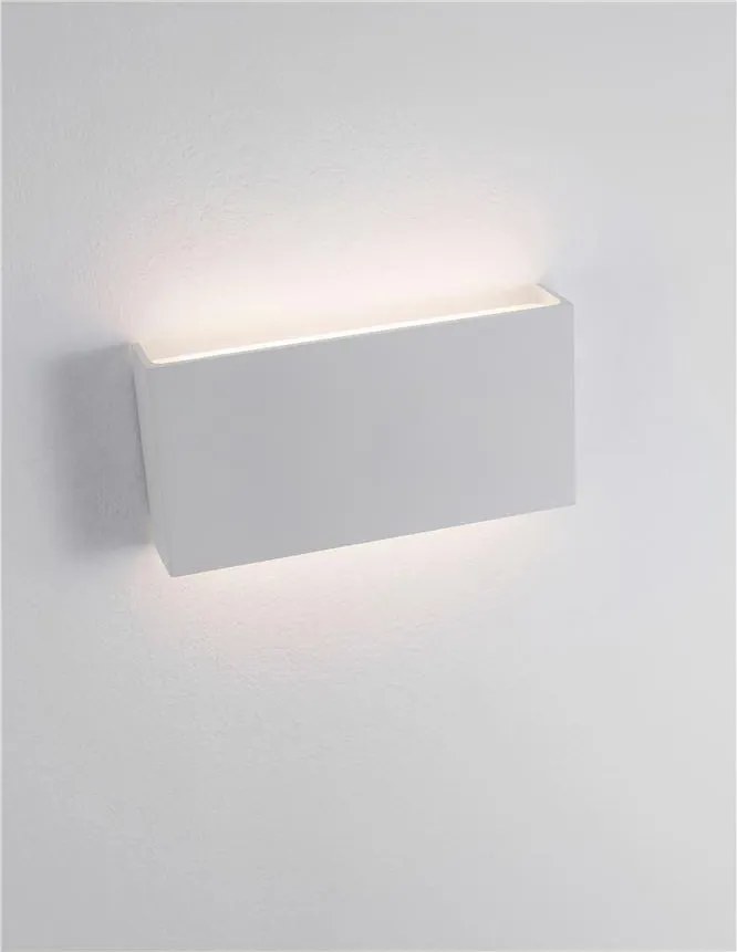 NV 9262111 Venkovní nástěnné svítidlo MILE bílý hliník a sklo LED 2x5W 3000K 100-240V 102st. IP54 světlo nahoru a dolů - NOVA LUCE