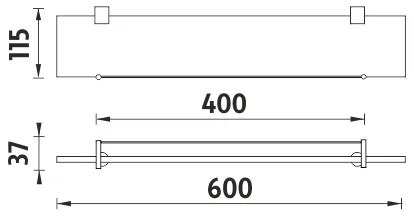 Nimco Police s ohrádkou, 60 cm BORMO - BR 11091BX-60-26