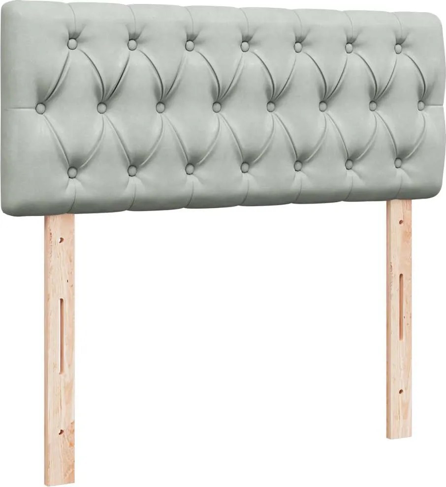 Box spring postel s matrací světle šedá 120 x 200 cm samet 3287716