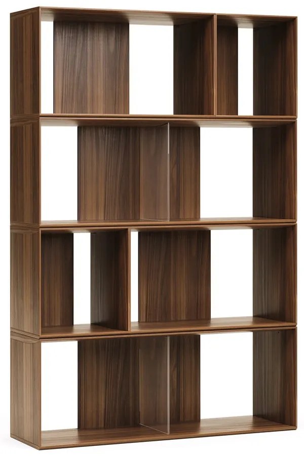 Modulární policový systém v dekoru ořechu v přírodní barvě 6 ks 101x152 cm Litto – Kave Home