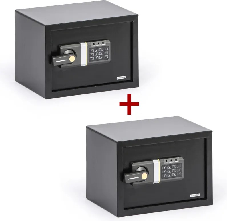 Nábytkový sejf s elektronickým zámkem 1+1 ZDARMA, 250 x 350 x 250 mm