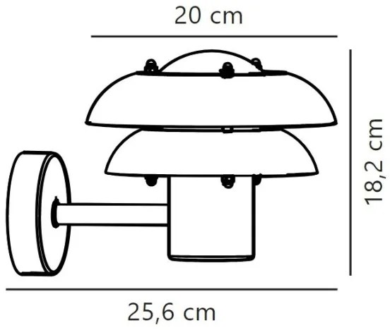 Nordlux - Venkovní nástěnné svítidlo KURNOS 1xE14/12W/230V IP54 černá