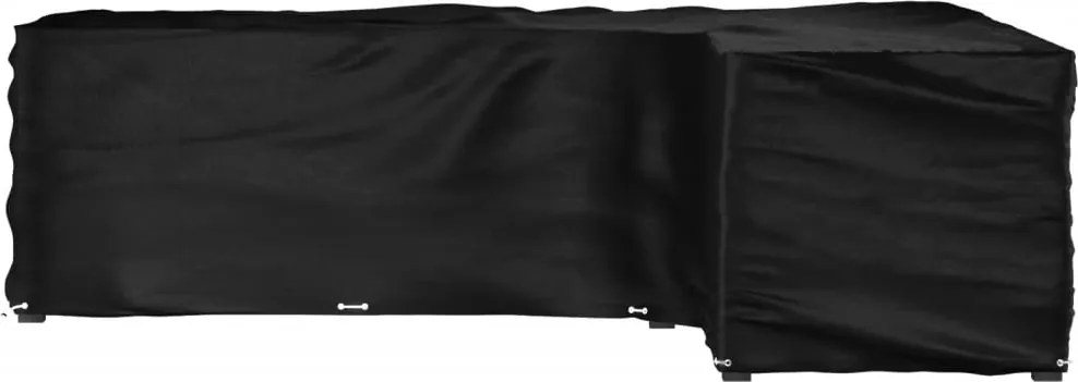Plachta na zahradní nábytek tvar L 16 oček 260 x 210 x 80 cm 319326