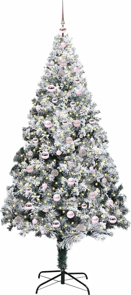 Umělý vánoční stromeček Bílá 240 cm PVC, ocel a plast 3396982