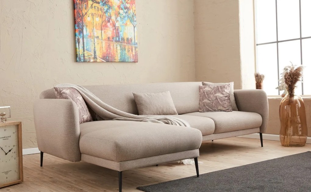 Hanah Home Rohová pohovka VENUS krémová levá 825BLC2765
