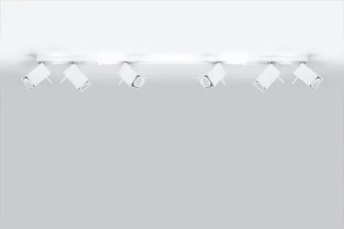 Bodové svítidlo SOLLUX Merida 6l GU10 6x40W bez zdroje SL.0464 bílá