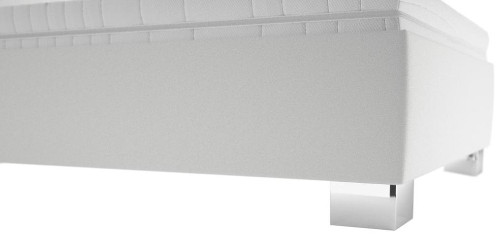 Čalouněná postel Grace 120x200 bílá koženka