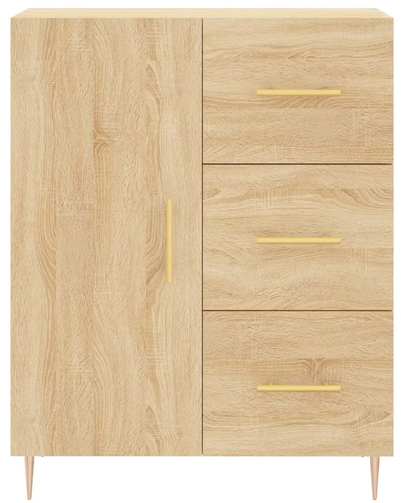 Skříň highboard dub sonoma 69,5 x 34 x 180 cm kompozitní dřevo