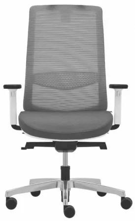 RIM Kancelářská židle VICTORY VI 1401 plast bílý bez područek Mechanika synchronní mechanismus s posuvem a náklonem sedáku Hlavová opěrka bez hlavové opěrky