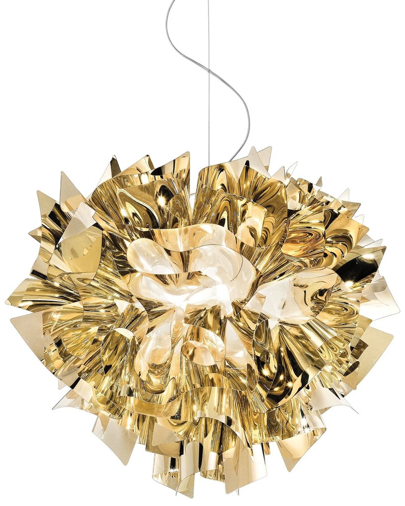 SLAMP VELSL00GLD01T00000EU Veli gold large, závěsné svítidlo ve zlaté, 4x12W E27, šířka 60cm