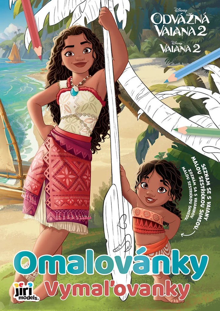 JIRI MODELS Omalovánky A4 Vaiana 2 2