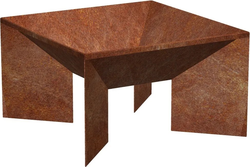 Fokus Zahradní ohniště 50 x 50 x 30 cm, corten CORGARDEN 1016