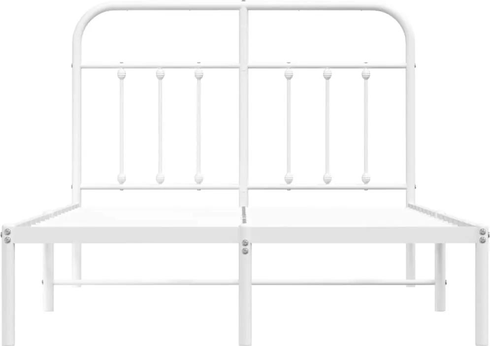 vidaXL Kovový rám postele s čelem 120 x 200 cm [352625] Barva: Černá