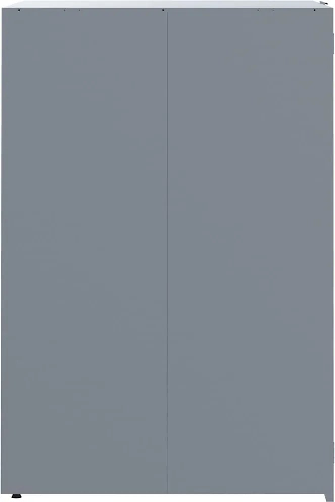 Box na 3 popelnice šedý 207 x 79 x 117 cm ocel 3279988