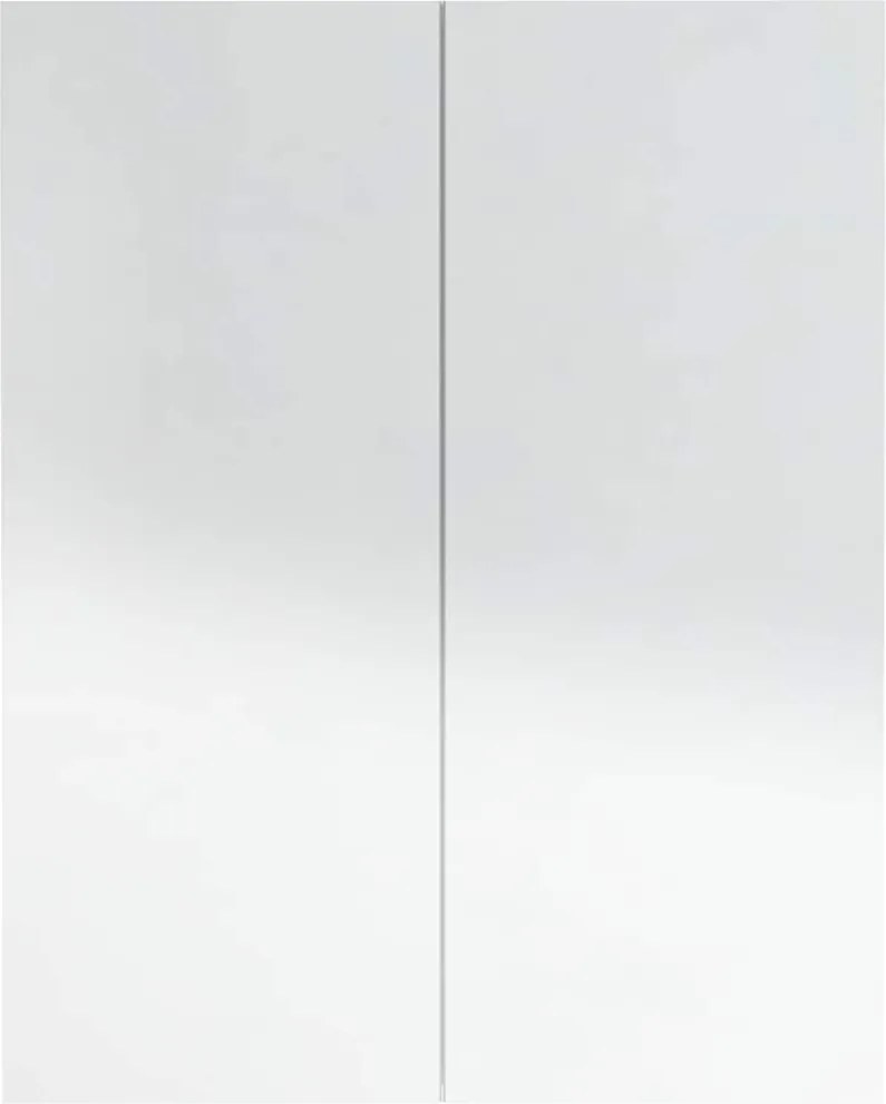 Koupelnová skříňka se zrcadlem 60 x 15 x 75 cm MDF zářivě bílá 331525