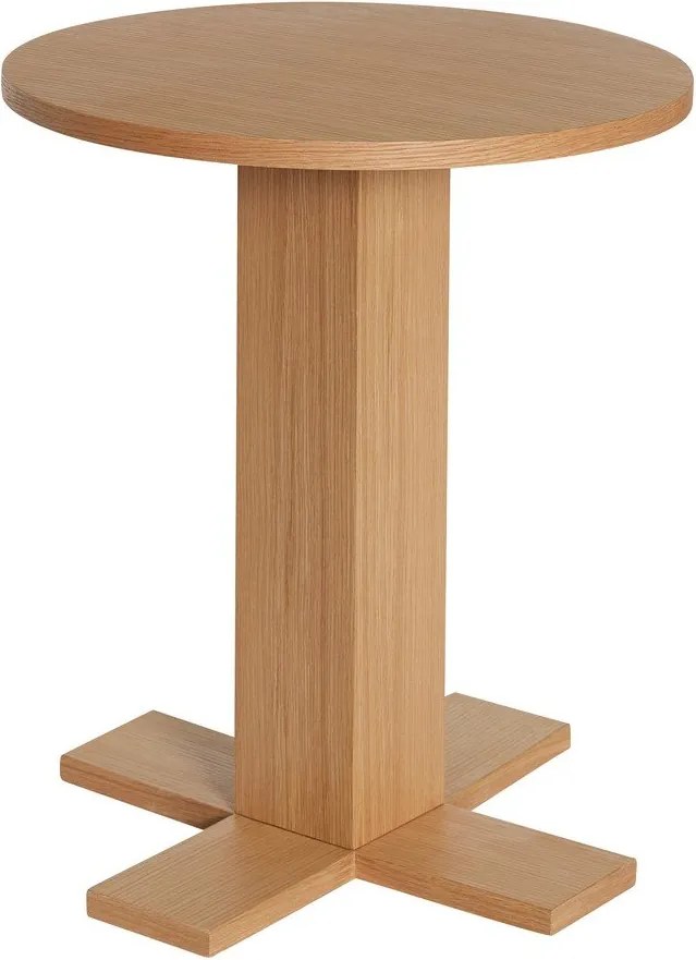 Kulatý odkládací stolek v dekoru dubu ø 45 cm Koohi – Hübsch