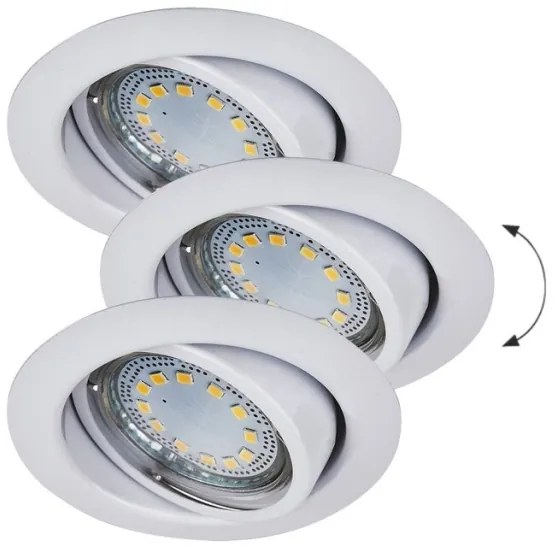 Rabalux 1049 - SADA 3xLED Podhledové svítidlo LITE 3xGU10-LED/3W/230V