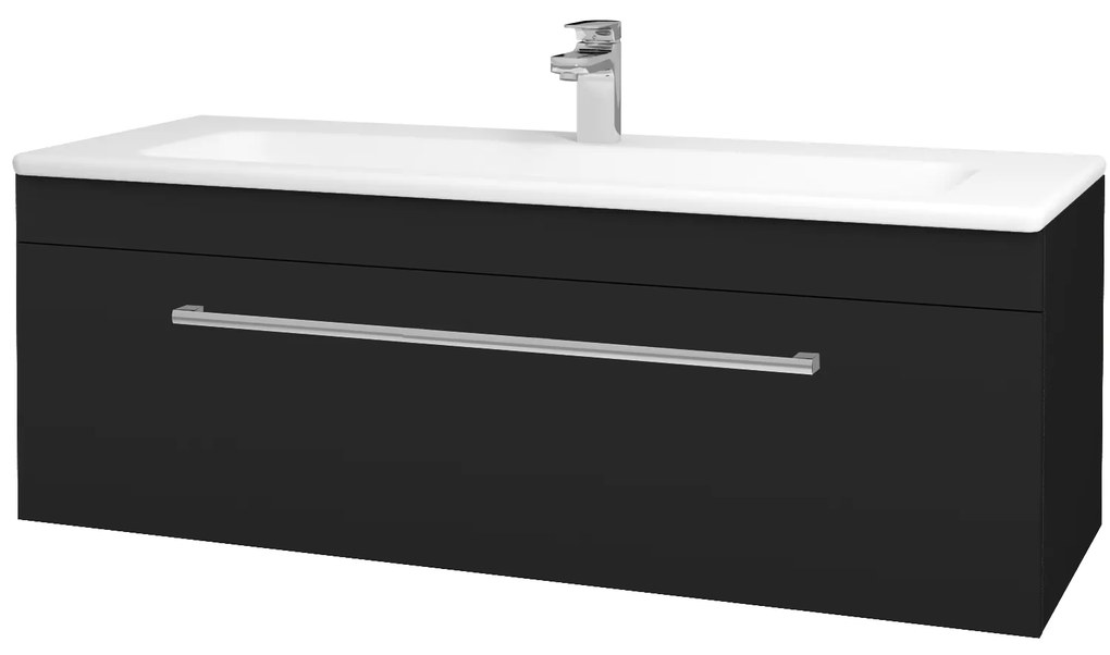 Dřevojas Koupelnová skříň ASTON SZZ 120 Varianta: D16  Beton tmavý / Úchytka T01 / D16 Beton tmavý