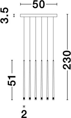 Závěsné LED svítidlo NOVA LUCE GIONO 29W 3000K 9601012