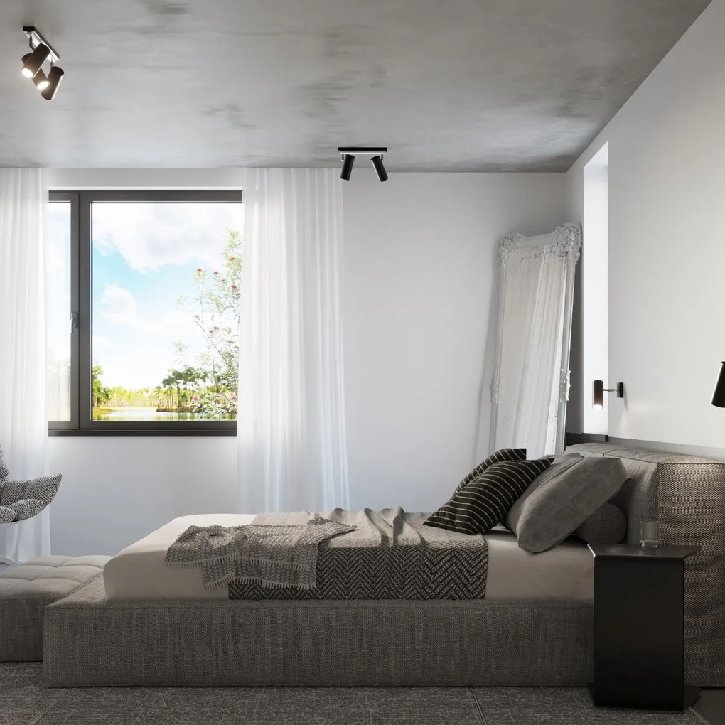 Sollux Lighting Stropní svítidlo DIREZIONE 2 černé