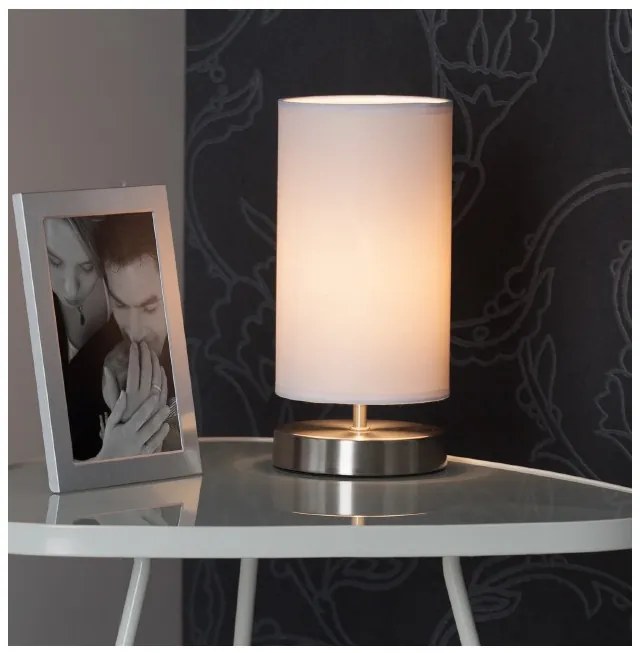 Brilliant 13247/05 Stolní lampa CLARIE bílá