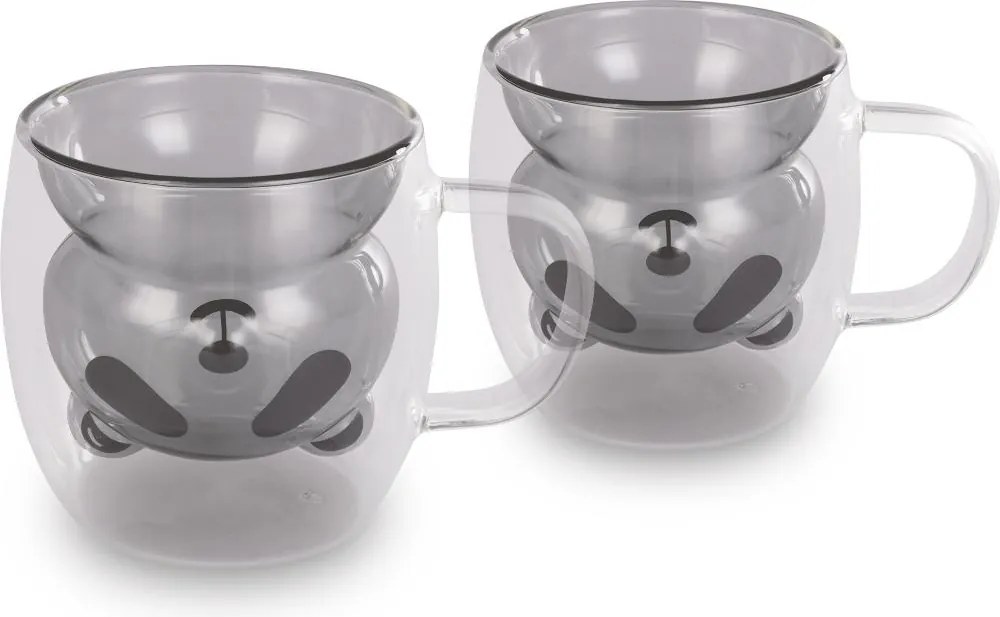 Lamart LT9126 – VASO Set 2 Bear (černé, 2 × 230 ml)