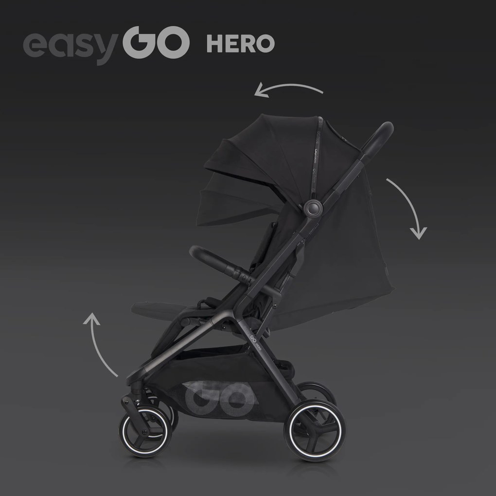 Sportovní kočárek EasyGo Hero Ebony Black