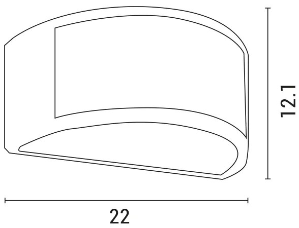 Venkovní nástěnné svítidlo 1xE27/10W/230V IP54 šedá