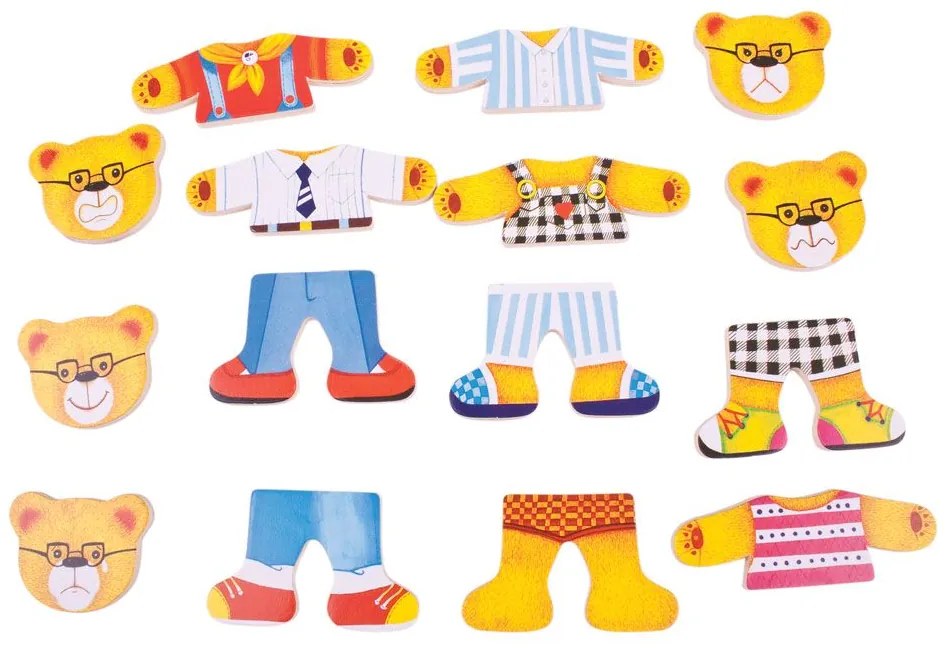 Bigjigs Toys Oblékací puzzle Medvědí rodinka