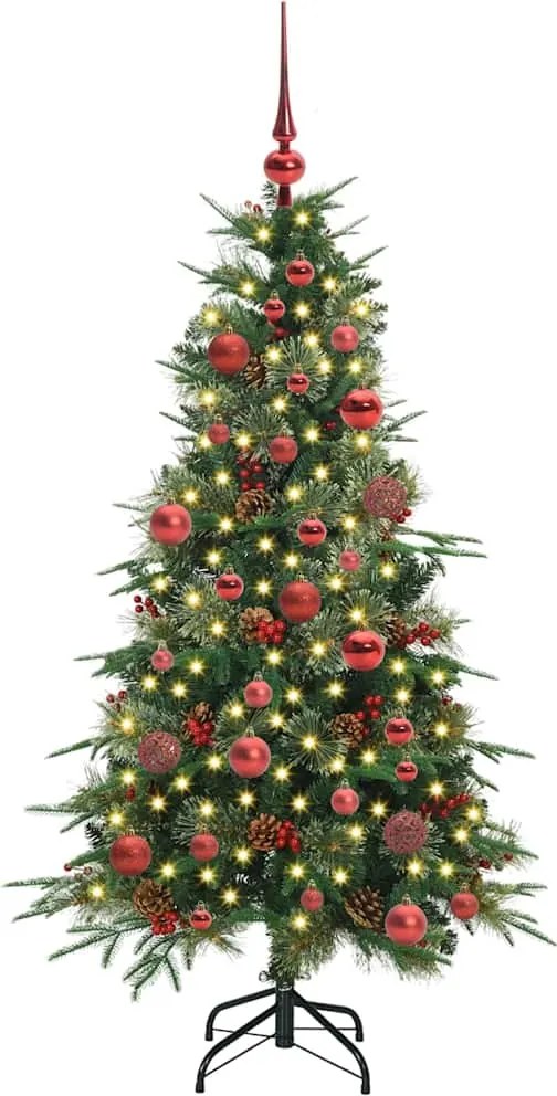 Umělý Skládací Vánoční Strom s stojanem Zelená 150 cm PE a PVC 3397406