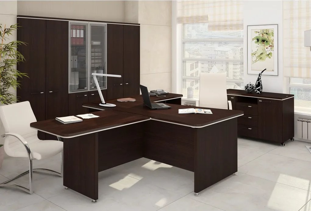 Sestava kancelářského nábytku TopOffice 1, wenge