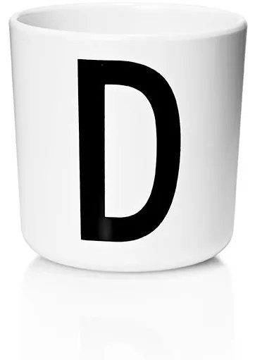 DESIGN LETTERS Dětský hrnek Ecozen Letters 200 ml J, bílá barva, plast