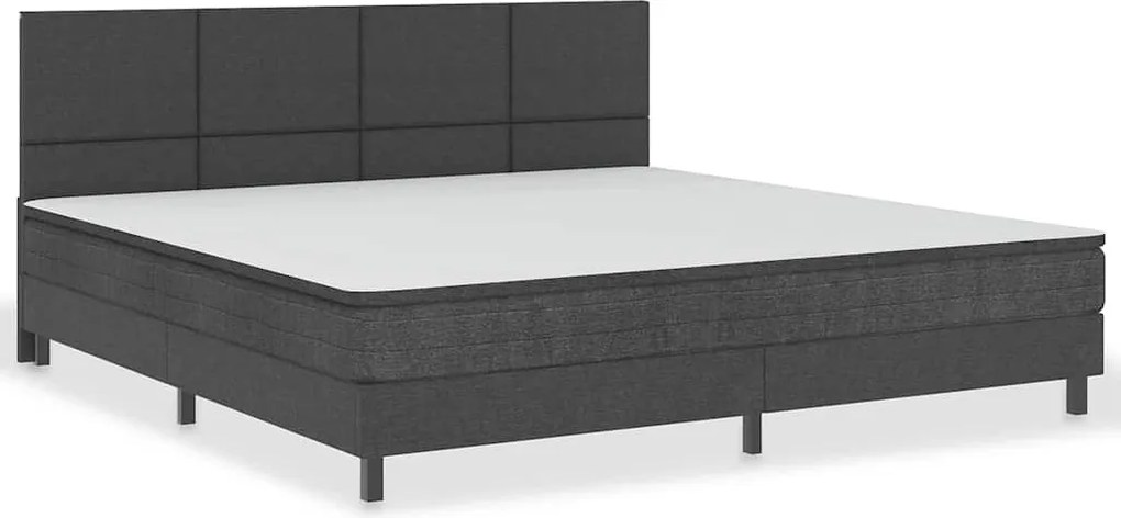 Čelo postele tmavě šedé textil 200 x 200 cm 287479