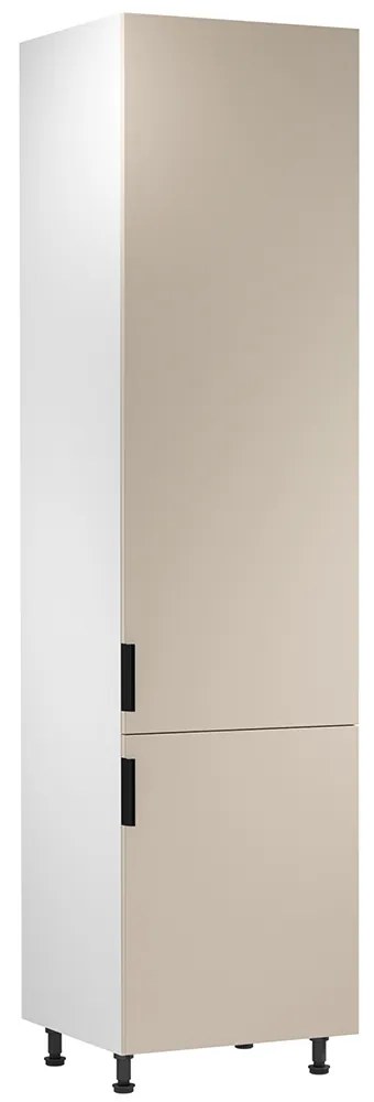 SORENTO pl | vysoká skříňka D60RWN potravinová s policemi | 60 cm | PRAVÁ | bílá/béžová
