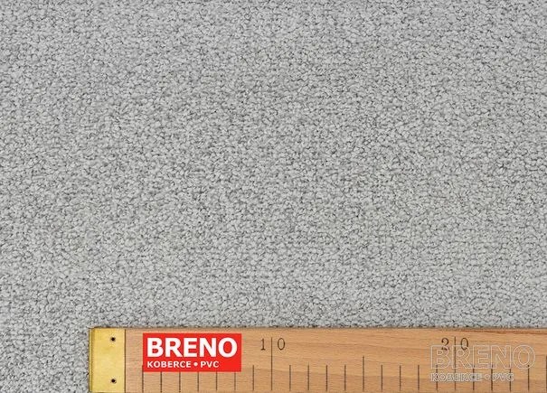 Breno Metrážový koberec OMNIA 92, šíře 400 cm, Šedá