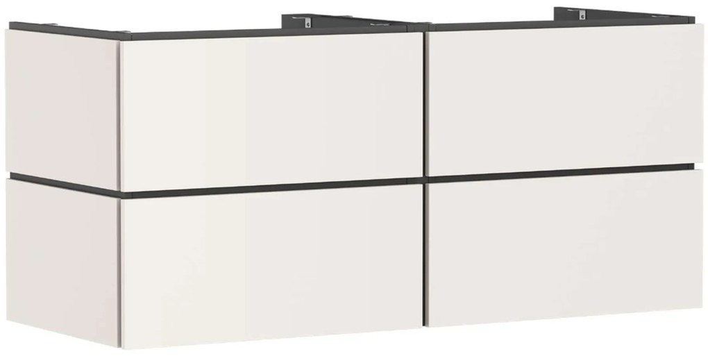 Hansgrohe Xilesa E - Umyvadlová skříňka, 62x138x55 cm, 4 zásuvky, matná béžová 54306780