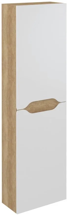 Sapho Sapho, WAVE skříňka vysoká 40x140x20cm, levá/pravá, bílá/dub Alabama, WA250-3022