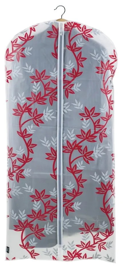 Červenobílý obal na šaty Domopak Living, délka 135 cm