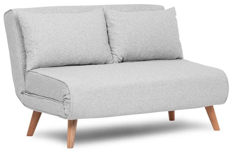 Designová rozkládací pohovka Felicitas 120 cm šedá