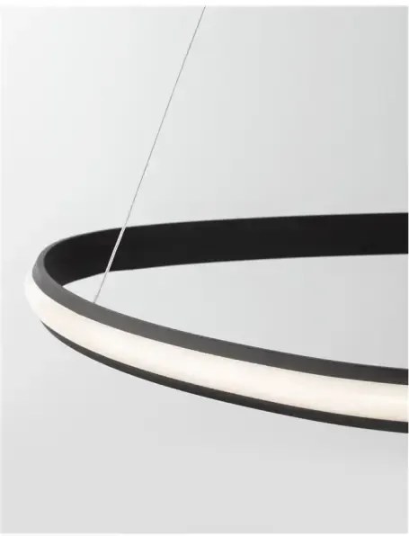LED lustr Aries 74 černé