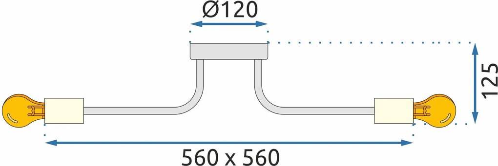 Toolight Toolight, závěsné svítidlo 3xE27 APP1117-3C, černá-zlatá, OSW-01400