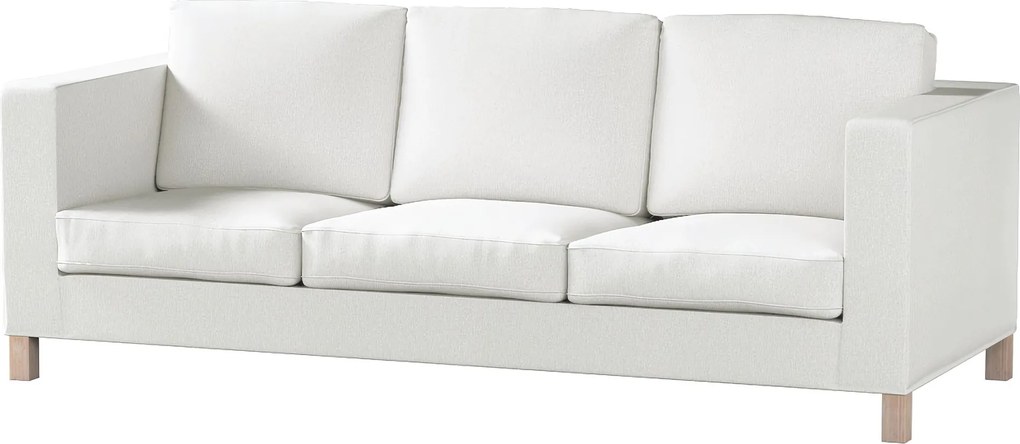Potah na pohovku IKEA  Karlanda 3-místná nerozkládací, krátký barva krémová látka pletený vzor
