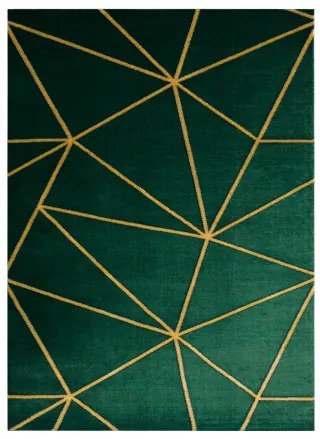 koberec EMERALD výhradní 1013 glamour, stylový geometrický lahvově ze velikost 140x190 cm | krásné koberce cz