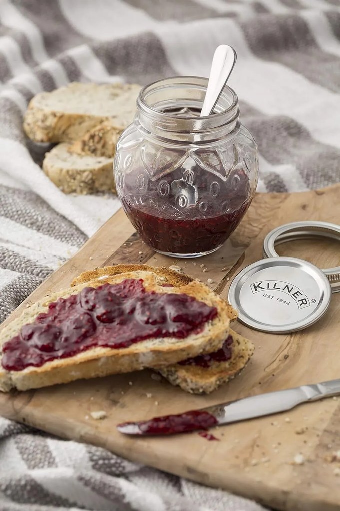 Kilner Fruit Preserve zavařovací sklenice s víčkem, 0,4 l, jahoda, 0025.582