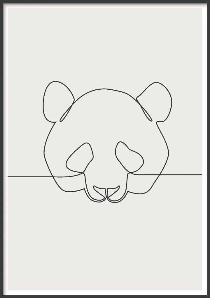 DecoKing - Nástěnný plakát - Sketchline - Panda