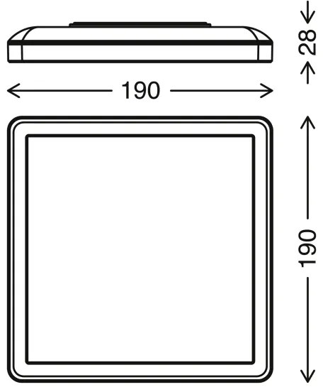 Briloner 7153-416 - LED Stropní svítidlo SLIM LED/12W/230V