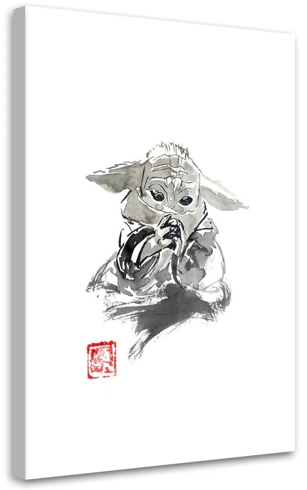 Gario Obraz na plátně Star Wars, Baby Yoda - Péchane Rozměry: 40 x 60 cm