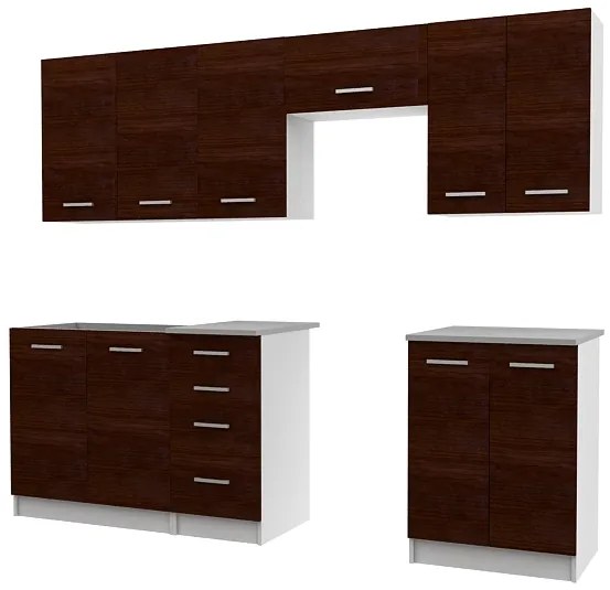 Kuchyňská linka ELENA 240x180 - Wenge