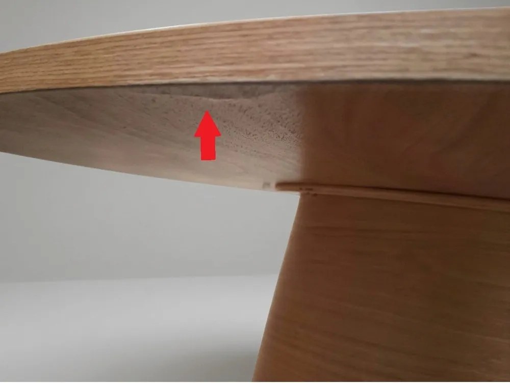 Kulatý jídelní stůl v dekoru dubu ø 137 cm Cep - II. jakost – Teulat