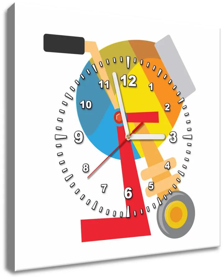 Gario Obraz s hodinami Míchačka Rozměry: 40 x 40 cm